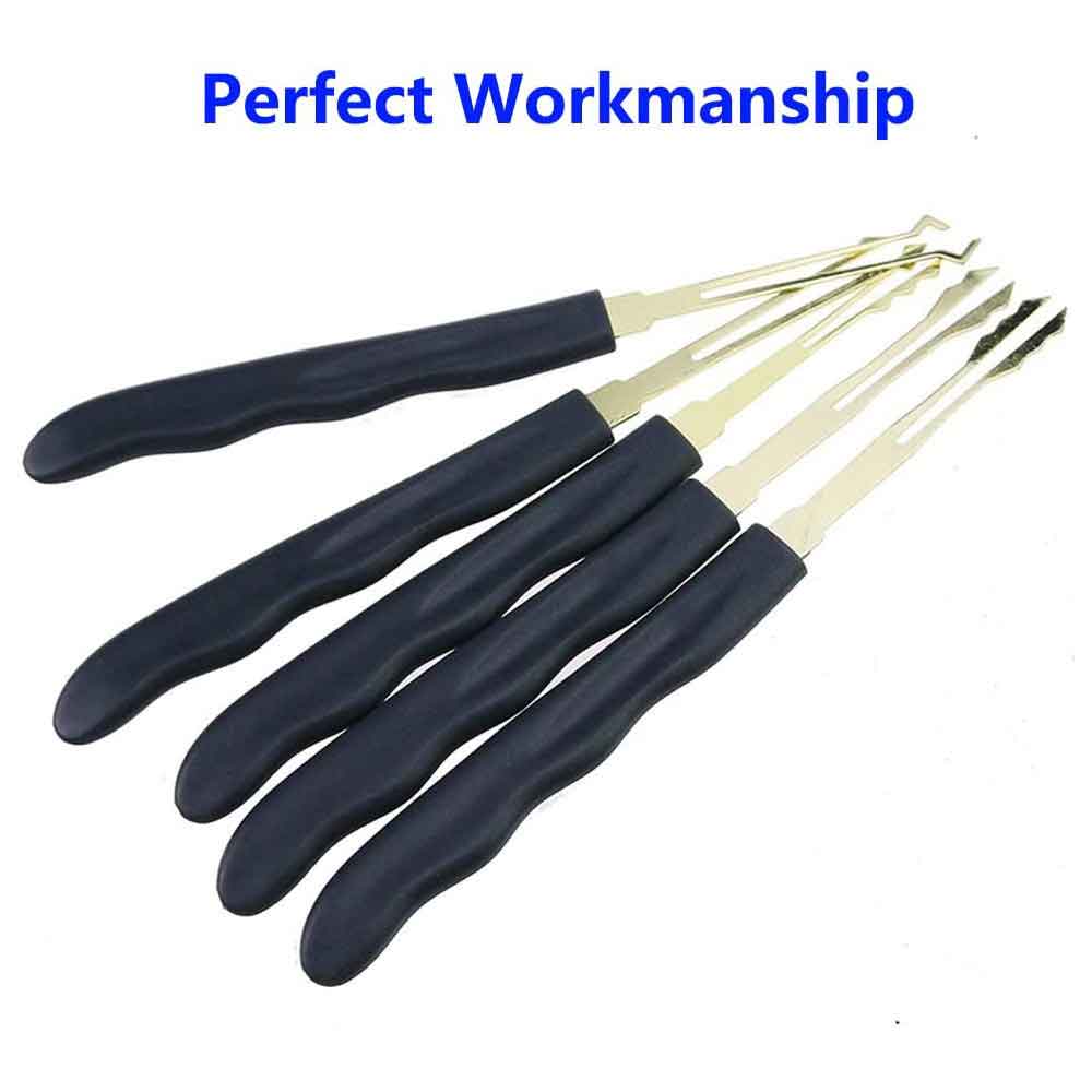 24 Pieces Lock Pick Tool Kit and 2 Transparent Practice Locks