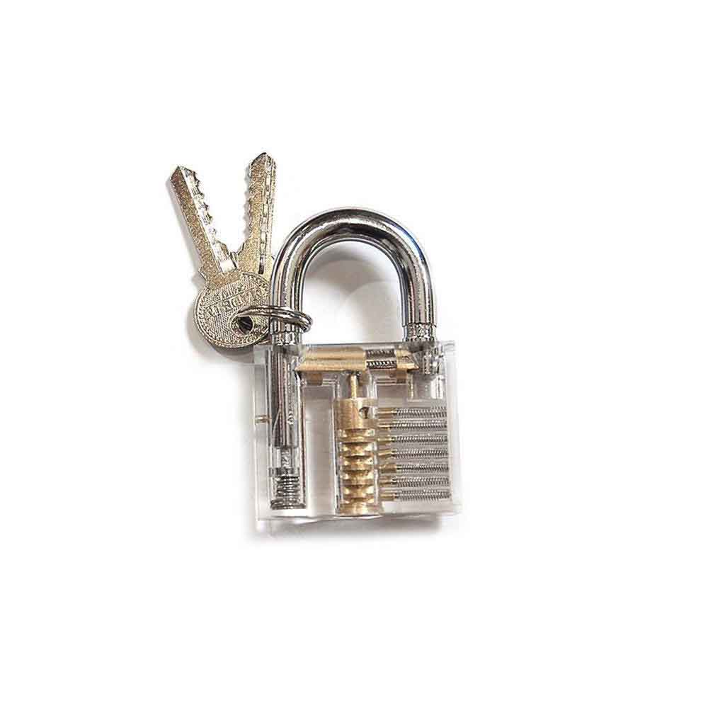 Clear Training Lock with Visible Mechanism - Lock Picking Practice