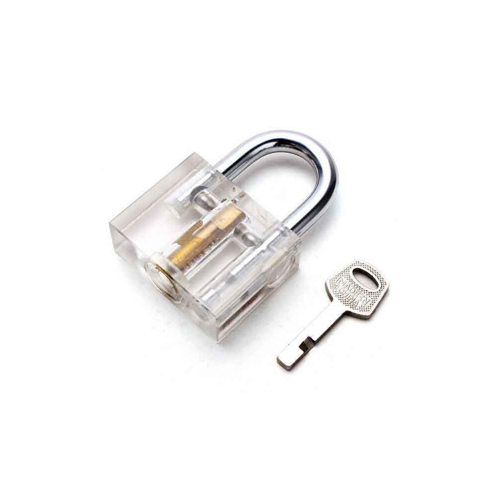 Beginner Clear Lock Picking Practice Padlock