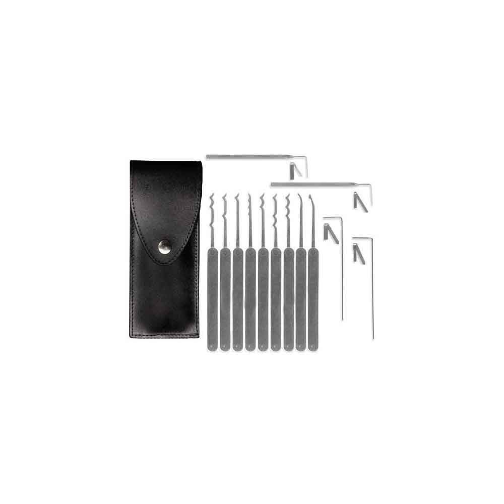 13 Piece Lock Pick Set and Leather Case
