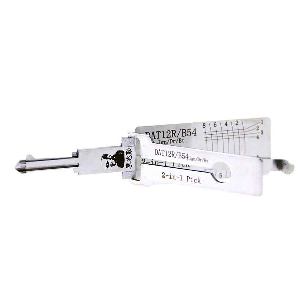 Original Authentic Lishi DAT12R/B54 2 in 1 Decoder Pick Tool