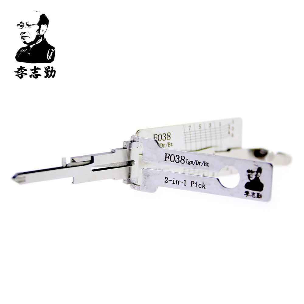 Original Authentic Lishi FO38 2-in-1 Decoder Lock Pick Tool
