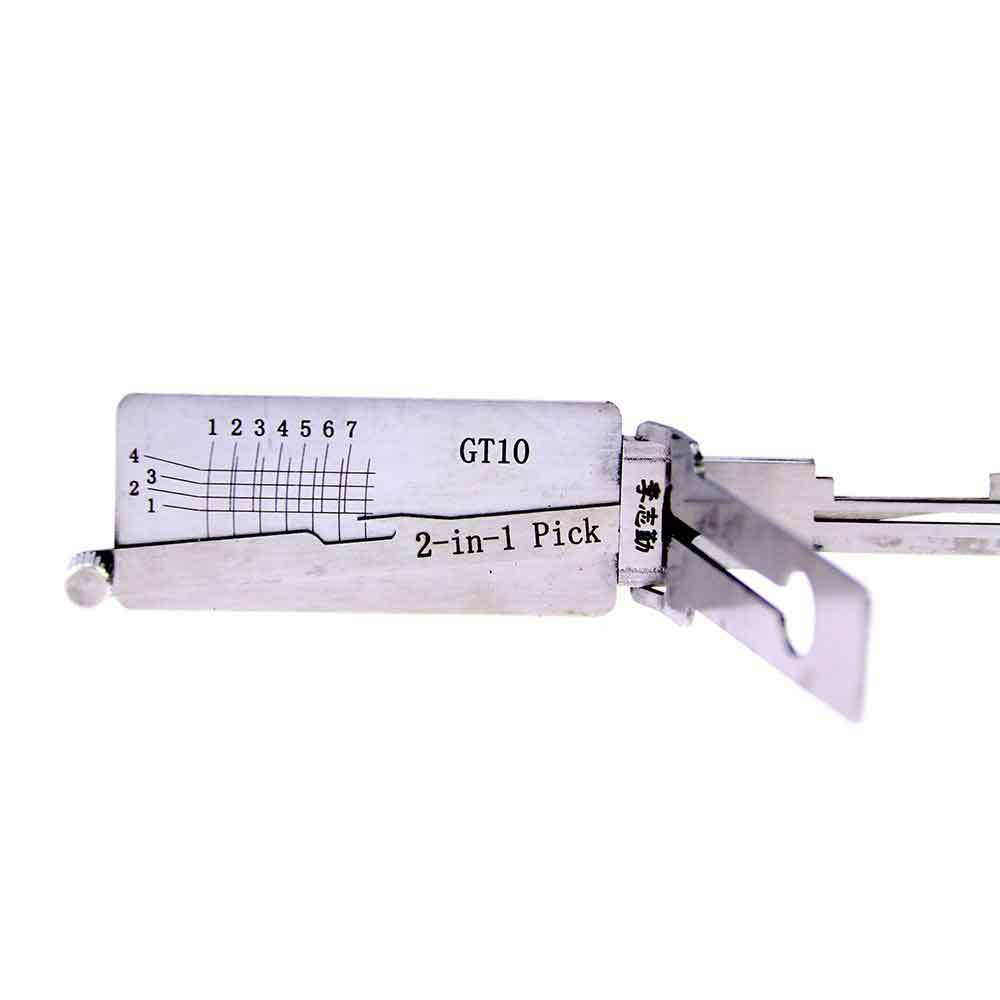 Original Authentic Lishi GT10 2-in-1 Decoder and Lock Pick Tool