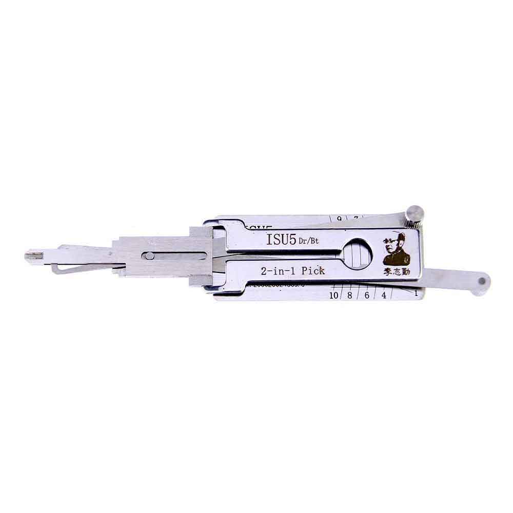 Original Authentic Lishi ISU5 2 in 1 Decoder Lock Pick Tool