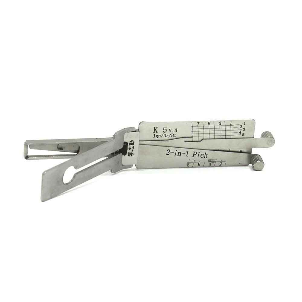 Original Authentic Lishi K5 2 in 1 Lock Pick Tool Decoder