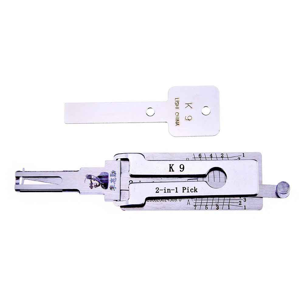 Original Authentic Lishi K9 2 in 1 Decoder and Pick Tool
