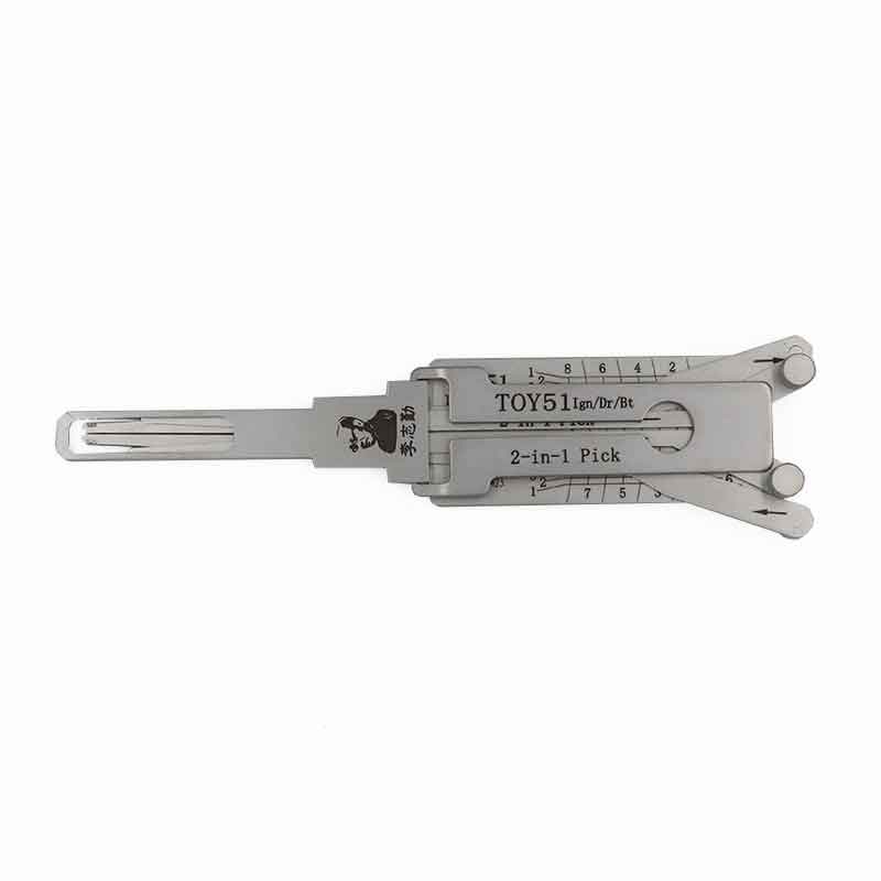 Original Authentic Lishi TOY51 2 in 1 Lock Pick Tool Decoder