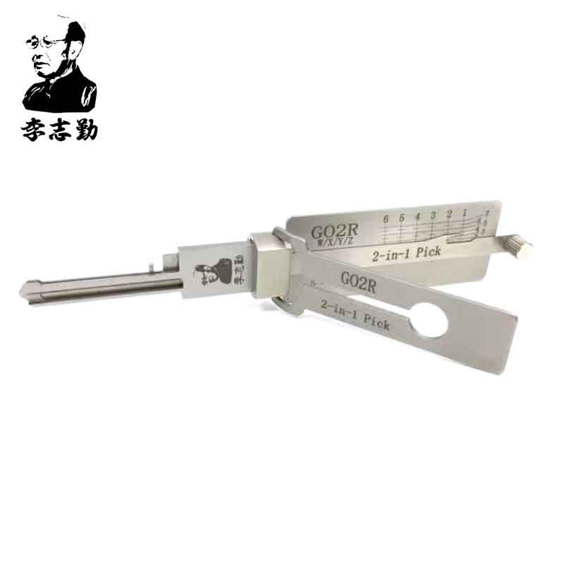 Original Authentic Lishi GO2R 2-in-1 Pick & Decoder Lock Pick