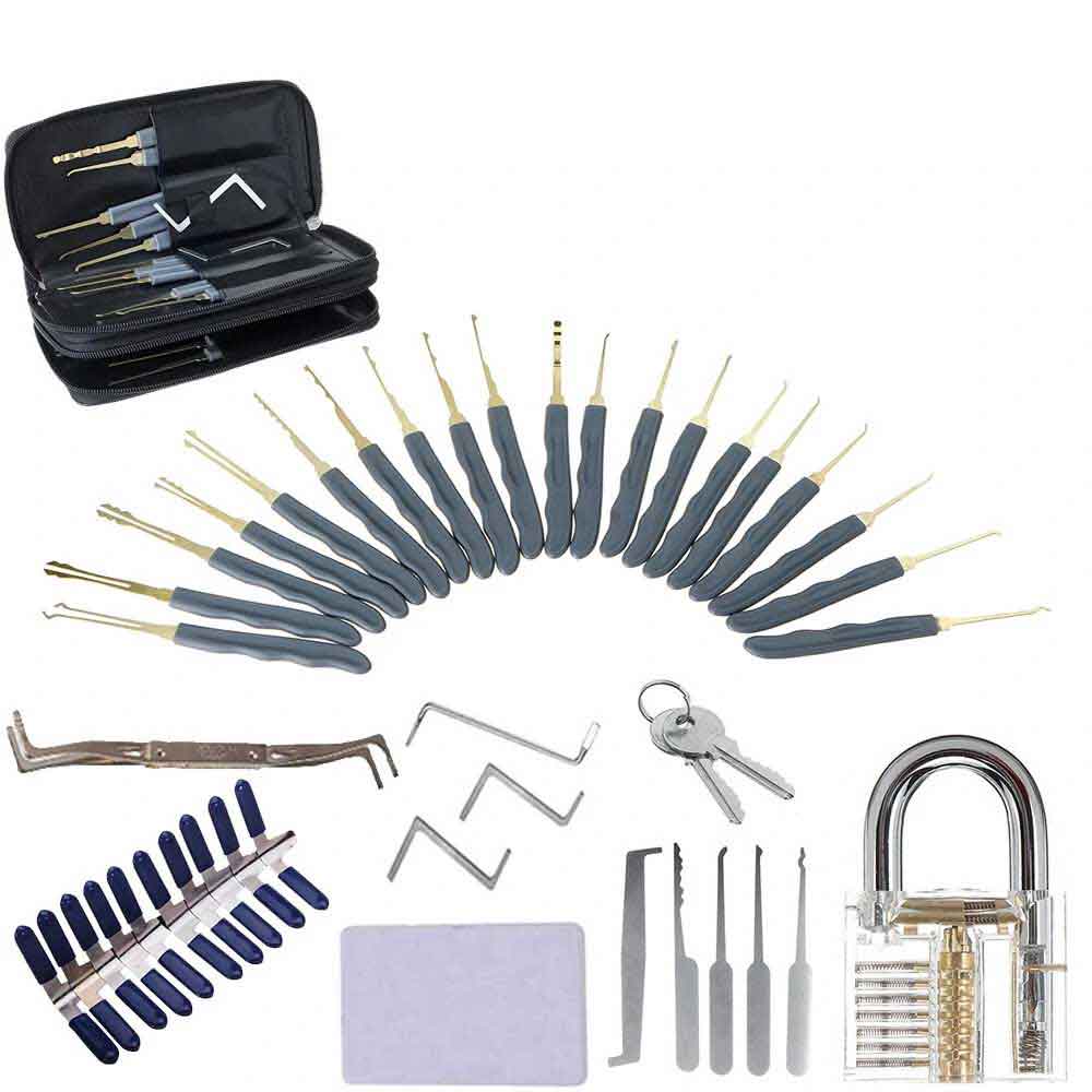 44 Pcs Lock Repair Sets Unlocking Practice Lock Pick Kit