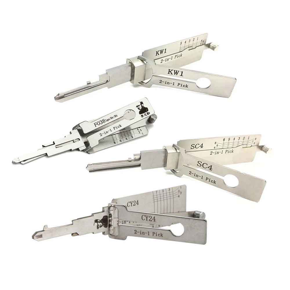 Original Authentic Lishi Lock Pick SC4 KW1 CY24 FO38 Set