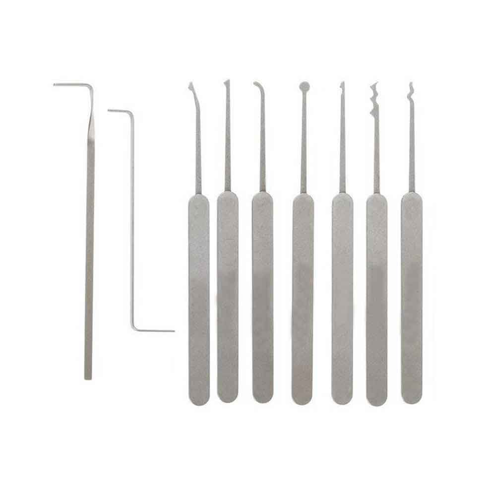 9 Pcs Professional Lock Pick Set and Case