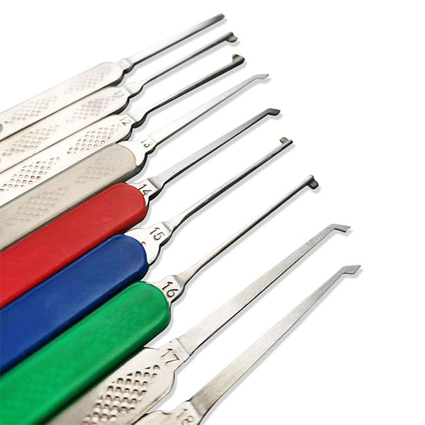 Civil Lock All Steel Tool 18 Piece Hook Lock Pick Set