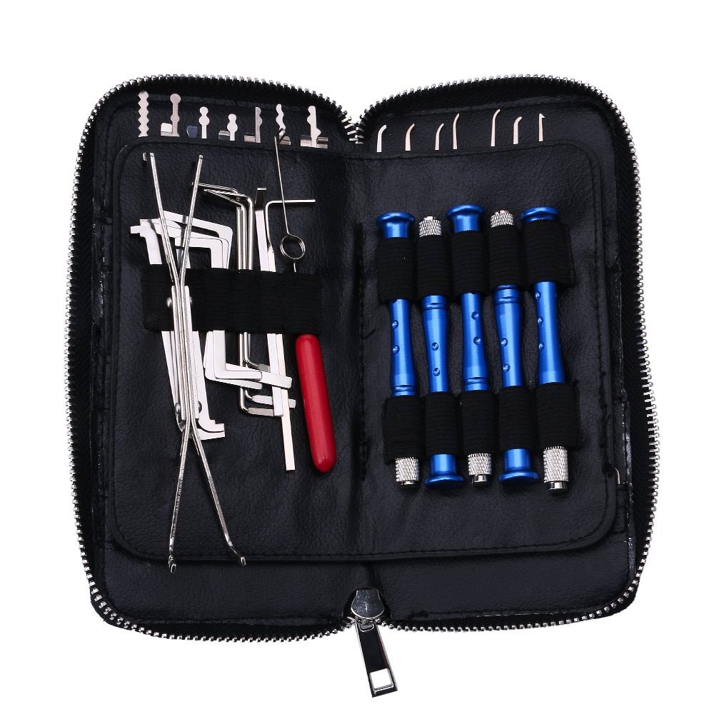 64 Pieces Ultimate Lock Pick Kit, Complete Locksmith Lockpicking Tools