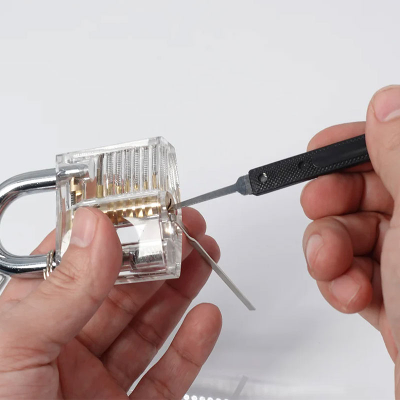 27 Pieces Lock Pick Set with 17 Lock Picks, 2 Practice Locks, 4 Padlock ...