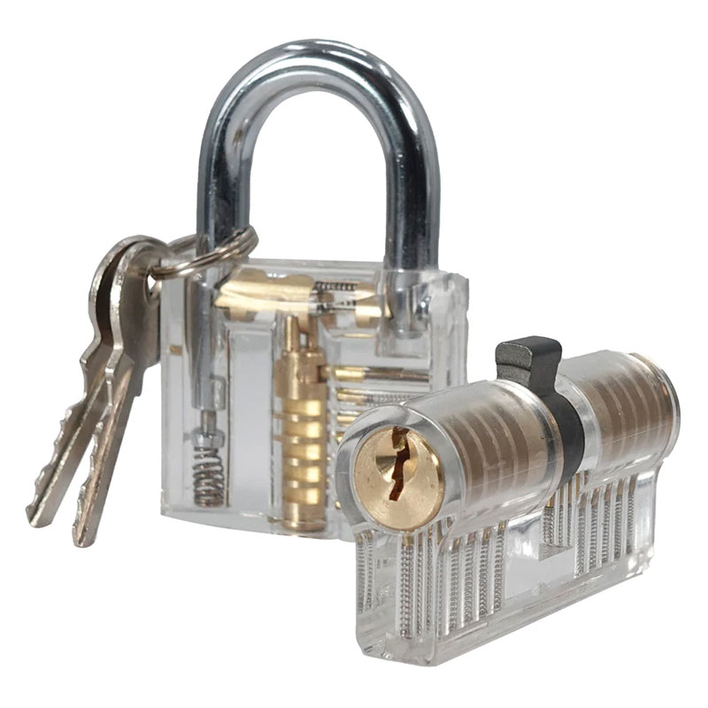 27 Pieces Lock Pick Set with 17 Lock Picks, 2 Practice Locks, 4 Padlock ...