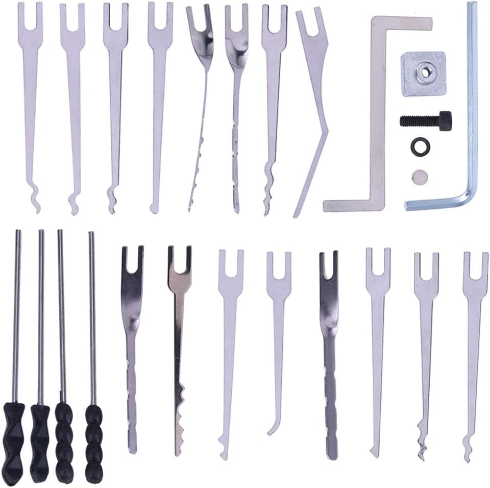 Electric Lock Pick Gun with 24 Pieces Lock Picking Tools Set and 5 Pieces Credit Card Lock Pick Set