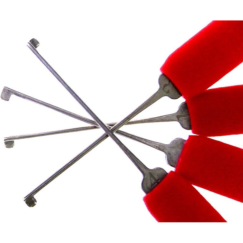 10 Pieces Dimple Kaba Lock Pick Tool with Transparent Kaba Practice Lock