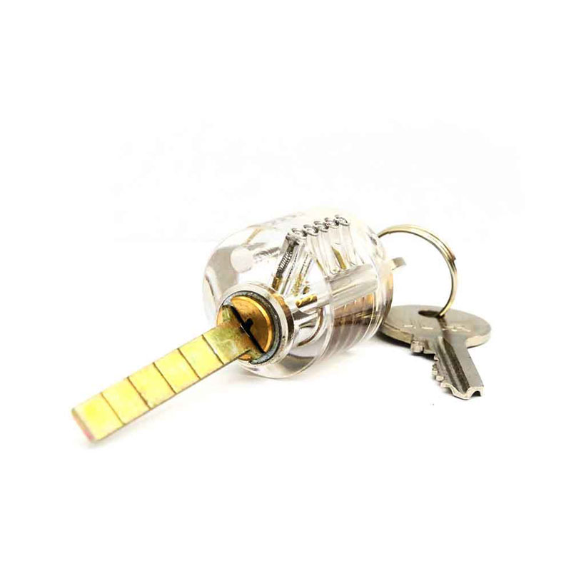 Lock Pick Gun with Transparent Cylinder Practice Lock, Locksmith Tool ...