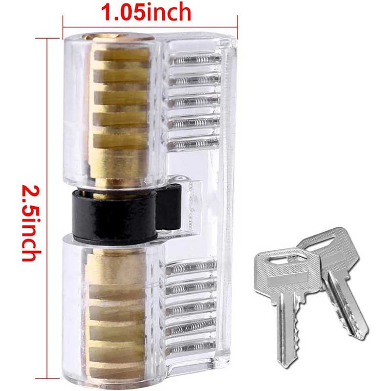 17 Pieces Lock Pick Kit with 15 Pieces Lock Picking Tools and 2 Pieces ...