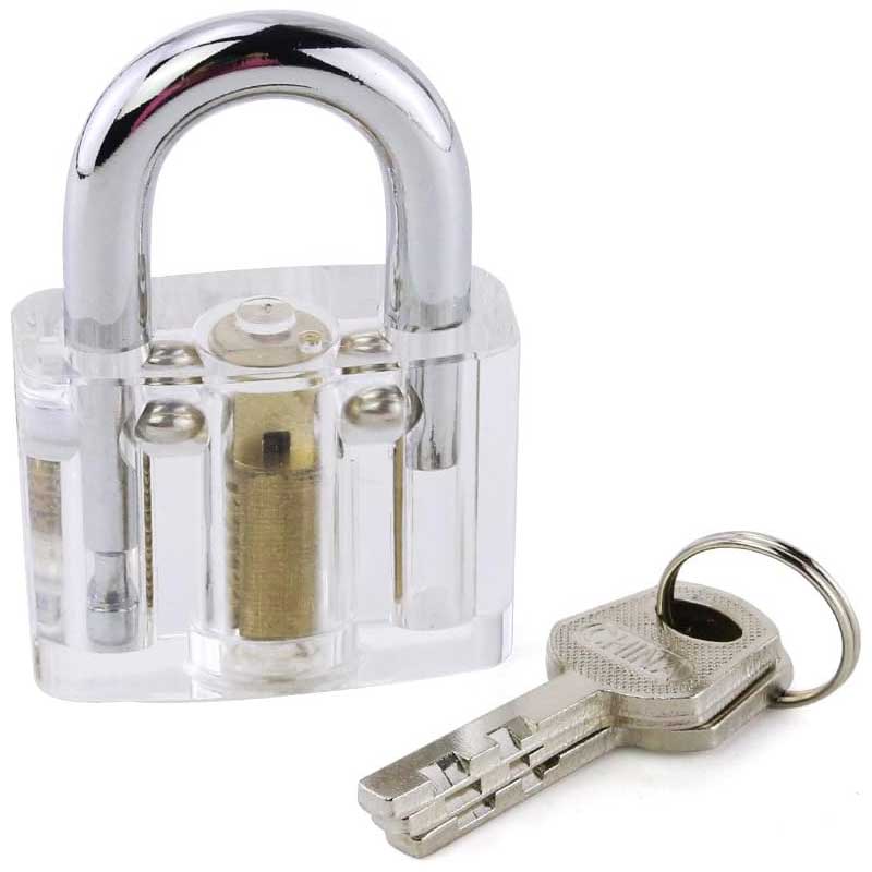 4 Pieces Transparent Practice Locks, Training Tools for Beginners and ...