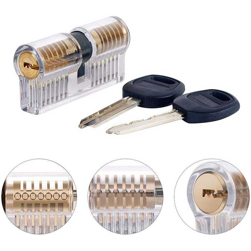 7 Pieces Practice Lock Set for Beginners and Pro Locksmiths