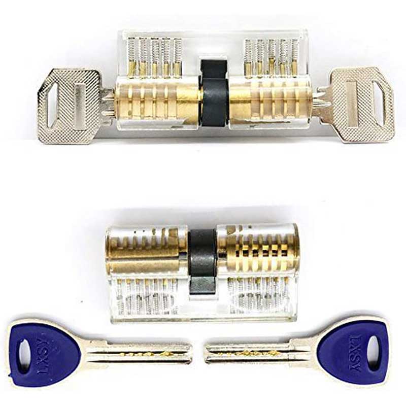 7 Pieces Practice Lock Set for Beginners and Pro Locksmiths