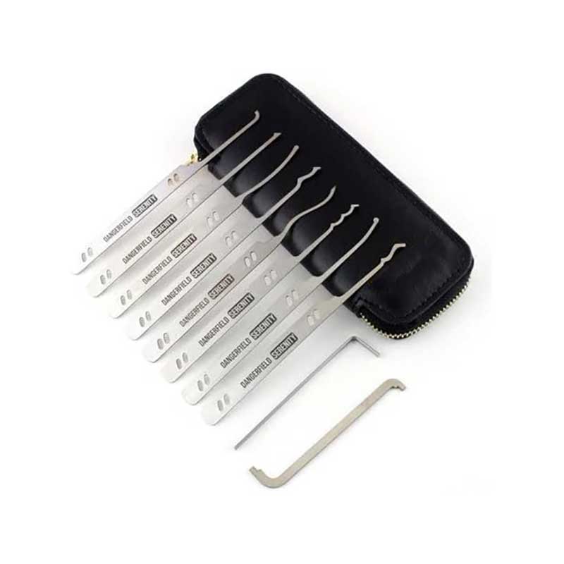 10 Pieces Lock Pick Set with Leather Wallet, Lock Pick Tools for ...