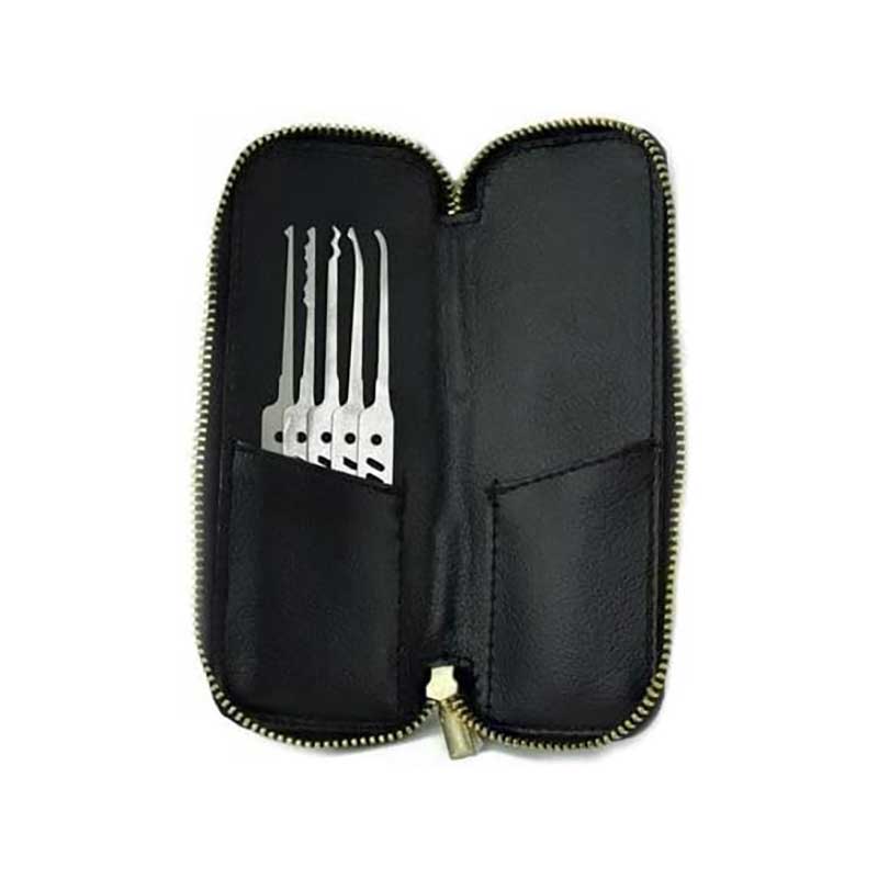 10 Pieces Lock Pick Set with Leather Wallet, Lock Pick Tools for ...