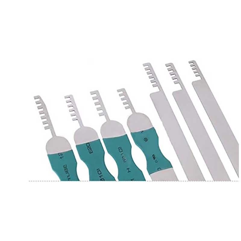 7 Pieces Comb Lock Pick Rake Kit with Transparent Practice Padlock