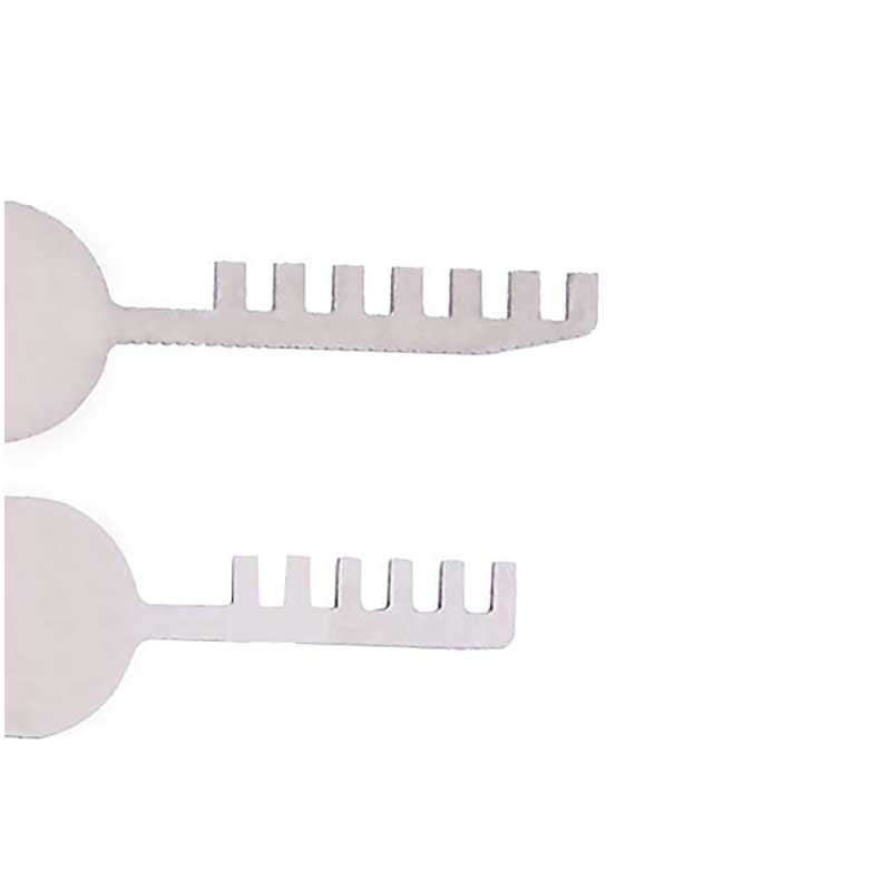 7 Pieces Comb Lock Pick Rake Kit with Transparent Practice Padlock