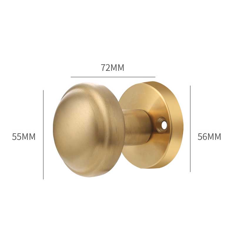 Silent Stainless Steel Ball Handle Single Side Door Lock Knobs