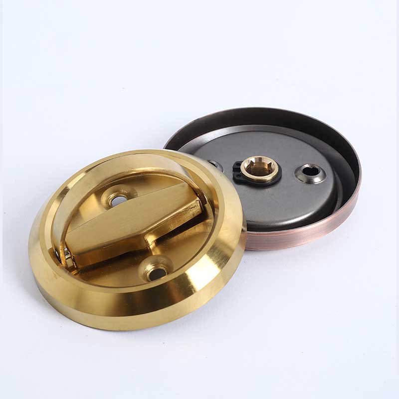 Round Stainless Steel Invisible Door Lock Knob Sliding Door Concealed ...