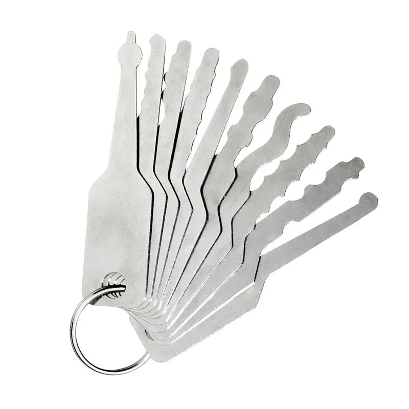 24 Pieces Lock Pick Set with 10 Pieces Car Jiggler Key, 5 Pieces Credit ...