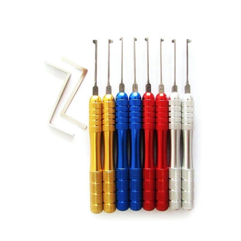 8 Pieces Dimple Lock Picks Set